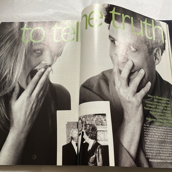 george Magazine | Other | Inaugural Issue George Magazine Cindy ...